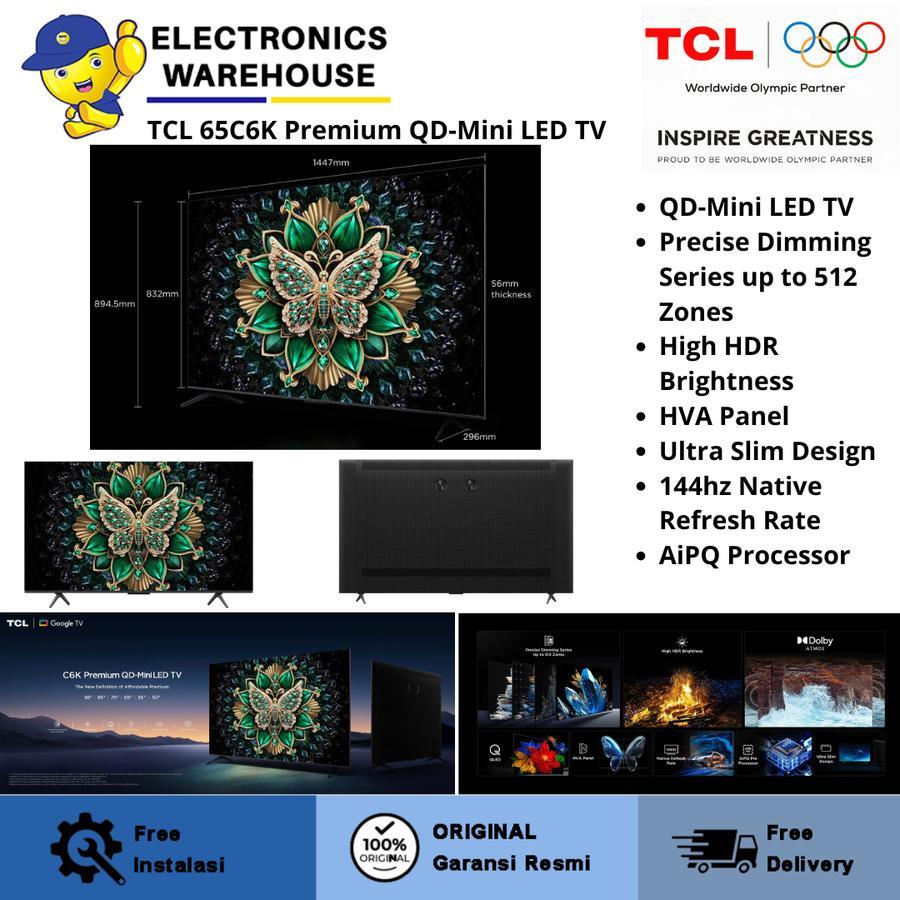 Jual TCL 65C6K / C6K Premium QD-MiniLED 4K UHD Smart Google TV 65 Inch ...