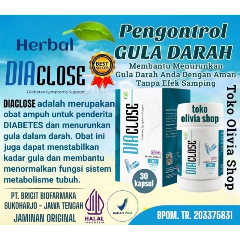 Jual DIACLOSE ORIGINAL Suplemen Herbal Pengontrol GULA DARAH ATAU ...