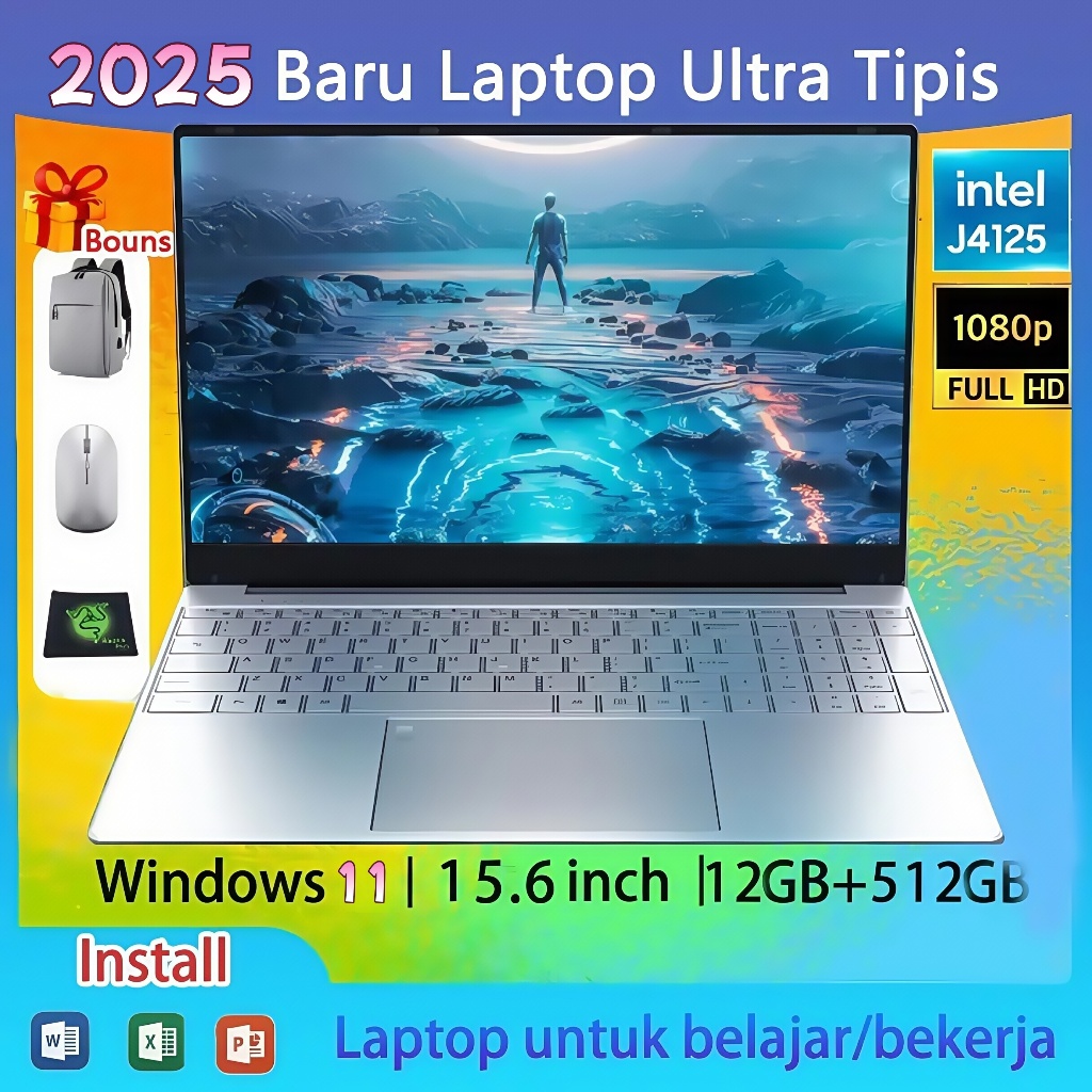 Jual [Pengiriman lokal] Laptop murah layar definisi tinggi 15,6 inci ...