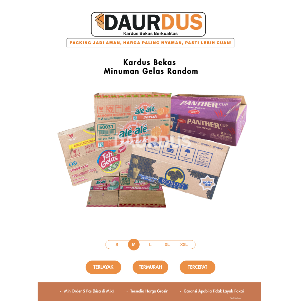 Jual Kardus Packing Bekas Minuman Cup Panther teh gelas | Daurdus.id ...