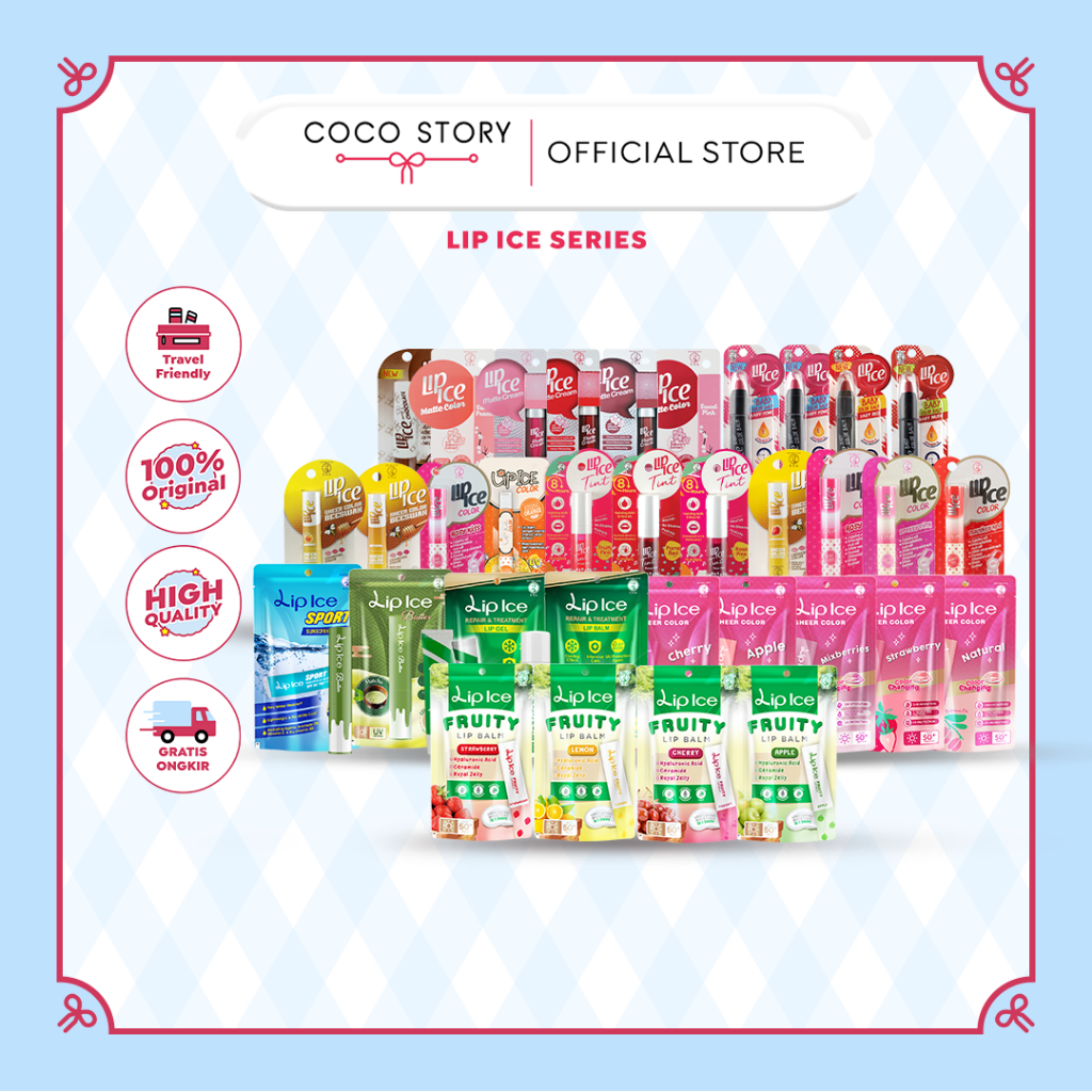 Jual Lip Ice Fruity Lip Balm Lemon | Apple | Cherry 2,2 gr | Lip Balm ...
