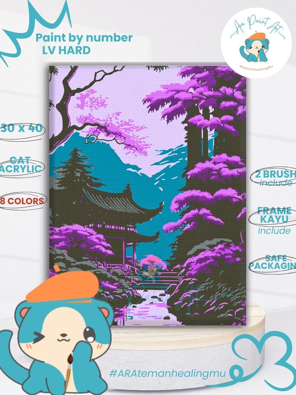 Jual JAPAN SERIES Paint by numbers kit I Painting I Painting by number ...
