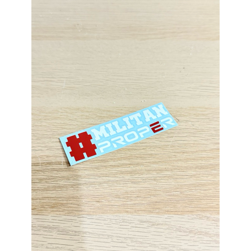 Jual Stiker - Sticker Militan PROPER | Shopee Indonesia