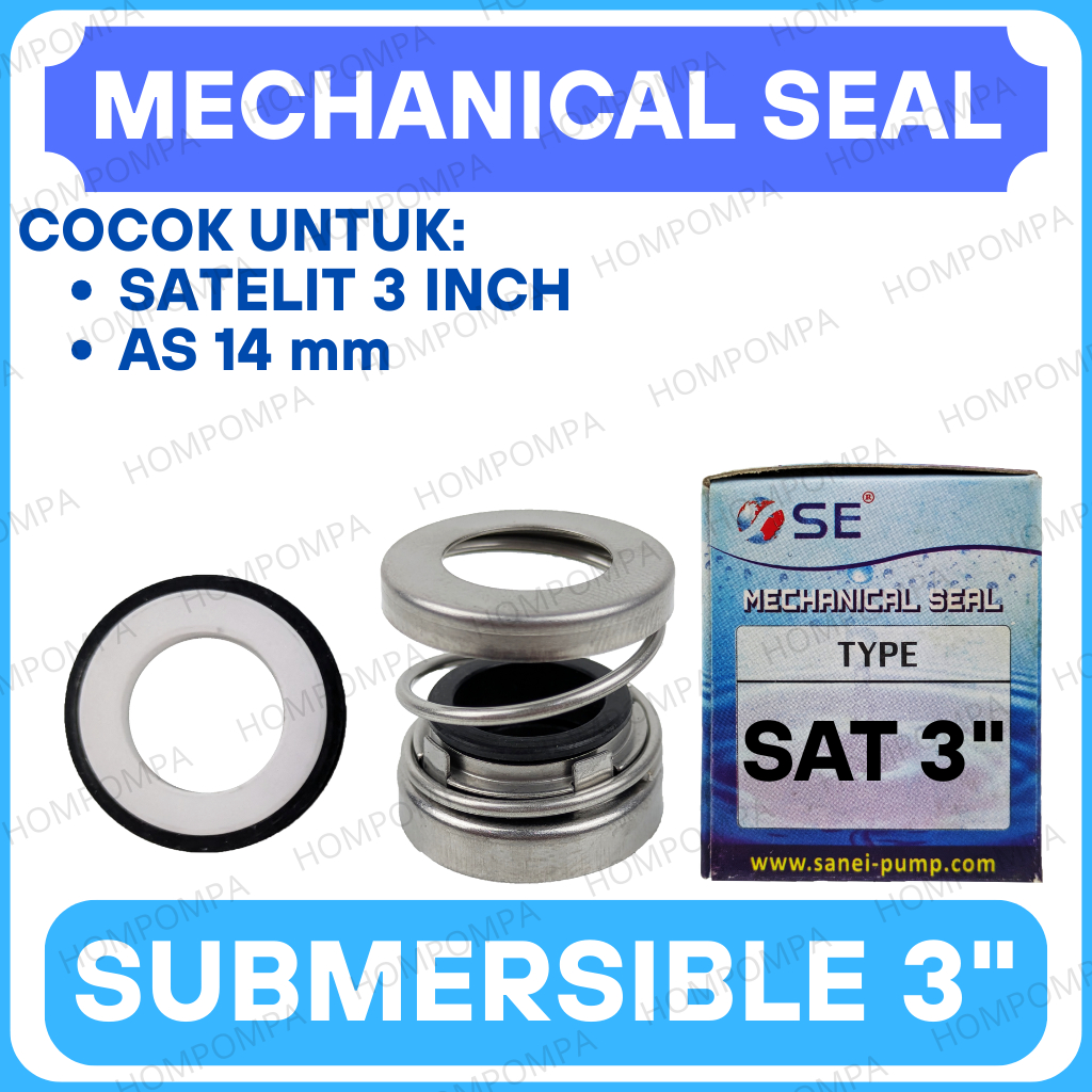 Jual MECHANICAL SEAL SATELIT 3" SANEI - SIL MEKANIK SUBMERSIBLE 3 INCH SPAREPART POMPA AIR ...