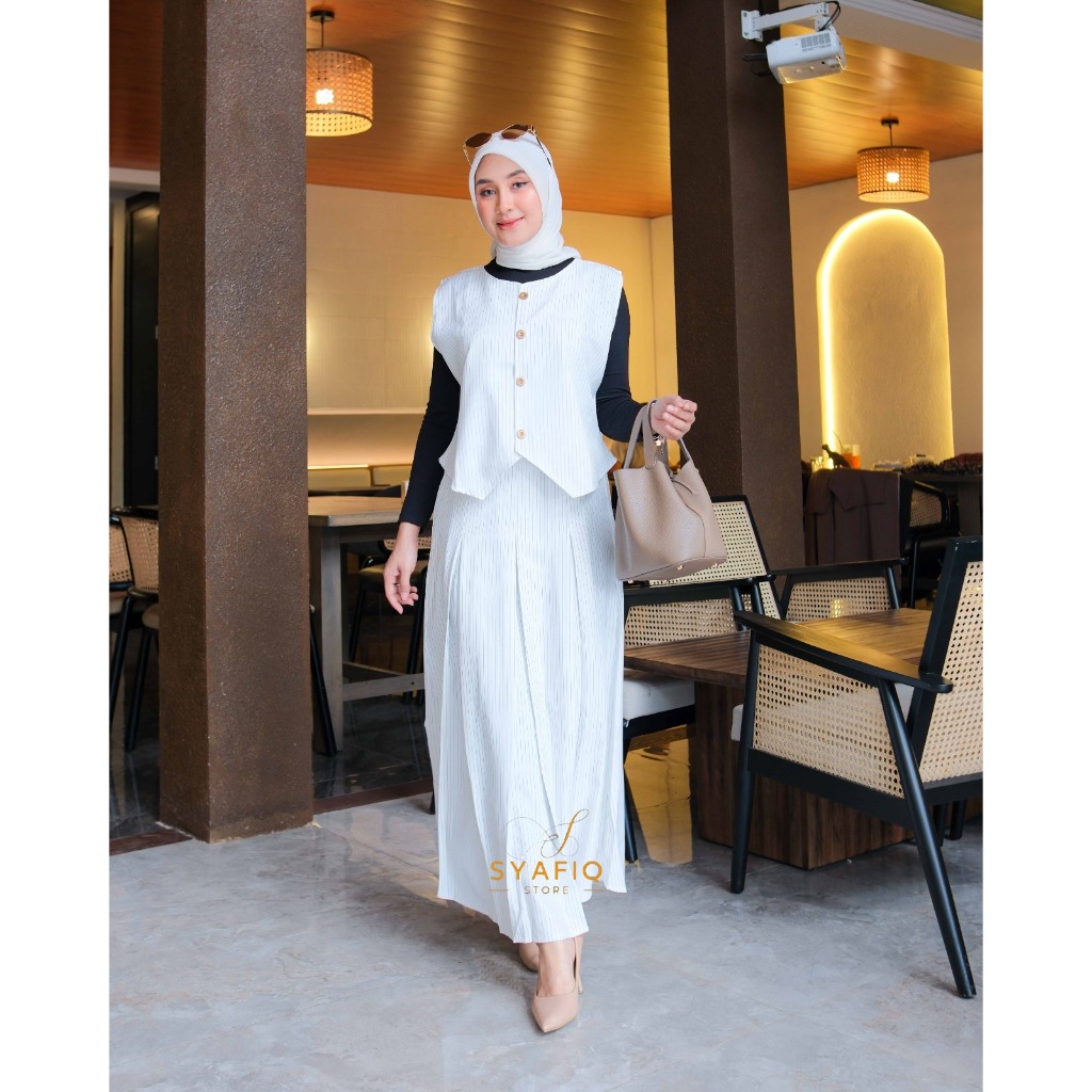 Jual Alifa Vest Setelan Wanita Formal / Baju Setelan Wanita Set Vest ...