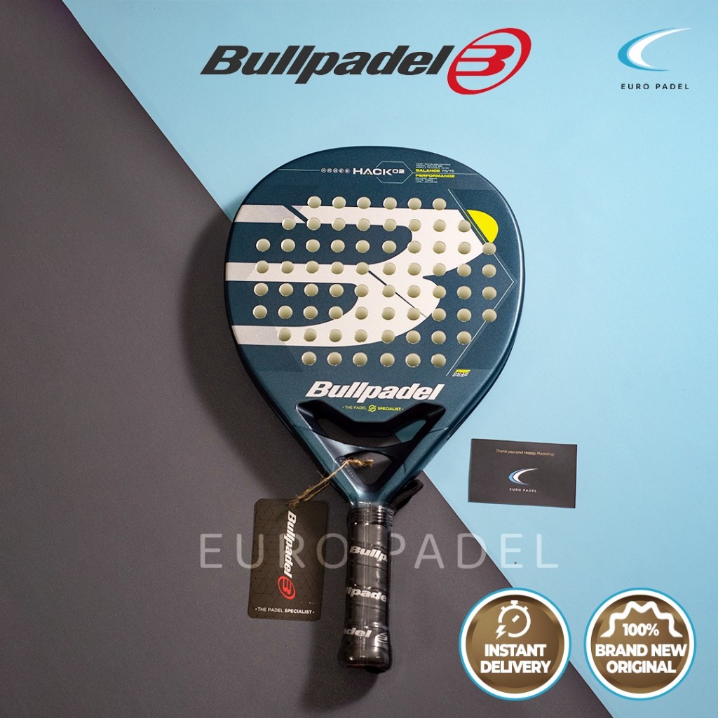 Jual BULLPADEL HACK 02 PERFORMANCE Advanced Hybrid Fibrix Racket Padel ...