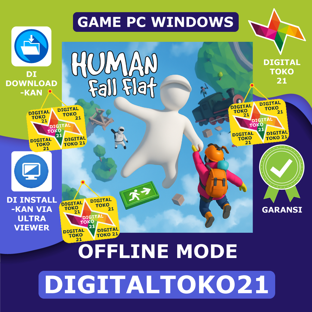 Jual [Diinstallkan] Human Fall Flat Full Version Game Windows Full ...