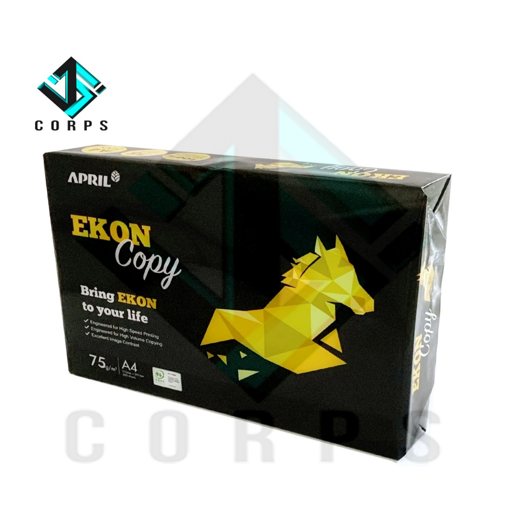 Jual Kertas HVS A4 75 gsm - Ekon Copy / Kertas HVS A4 | Shopee Indonesia