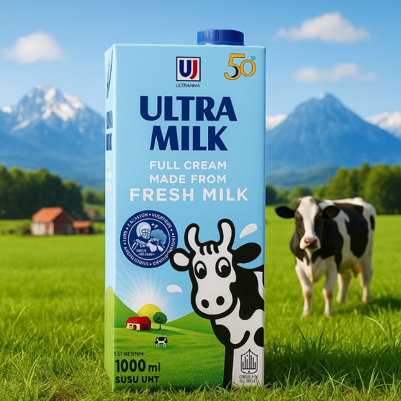Jual {TERMURAH} Susu Ultra Milk Full Cream 1000ml (1 liter) – Susu UHT ...
