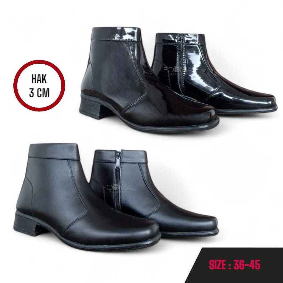 Jual Sepatu Pdh Wanita Dinas Kerja Polwan Secwan Kantoran Hitam Kilap ...