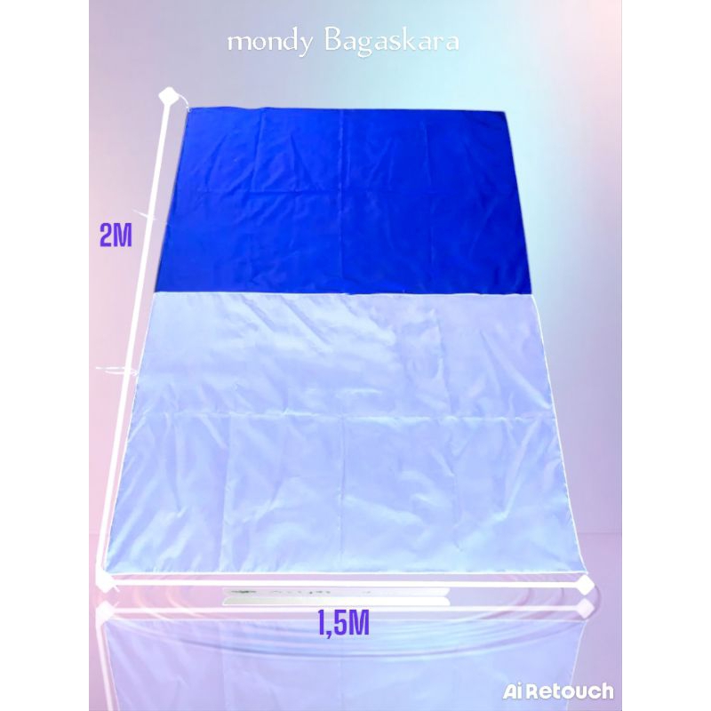 Jual Bendera putih biru ukuran jumbo 2 Meter | Shopee Indonesia