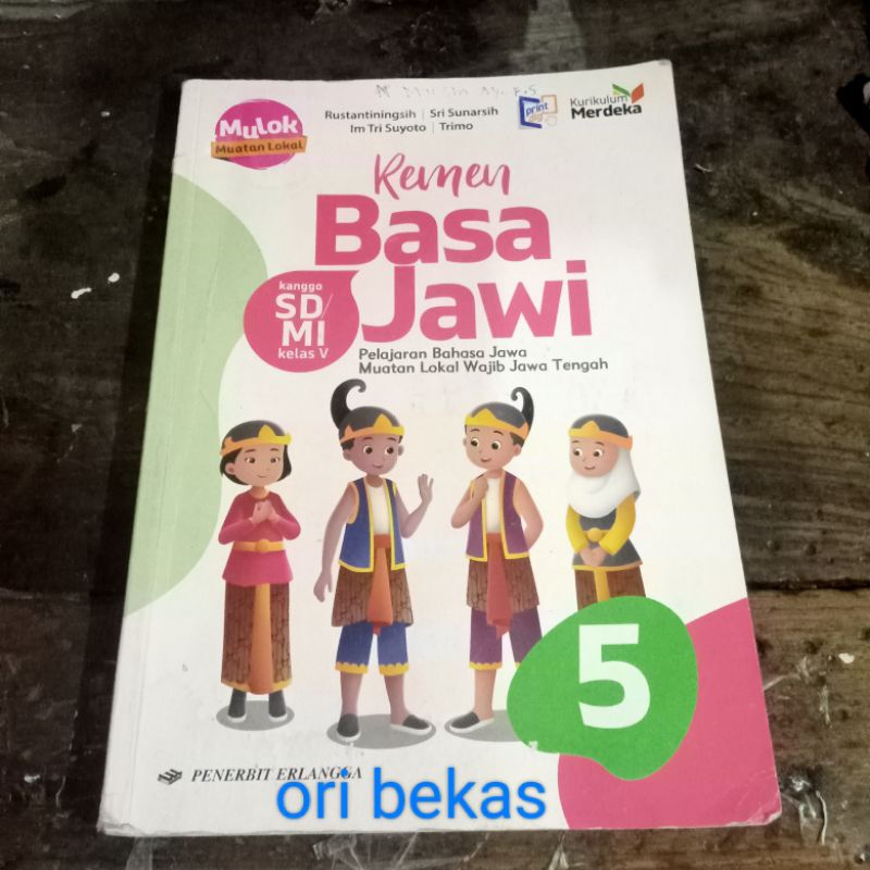 Jual Buku Remen Basa Jawi 5 kurikulum merdeka kanggo SD/MI KELAS V 5 ...