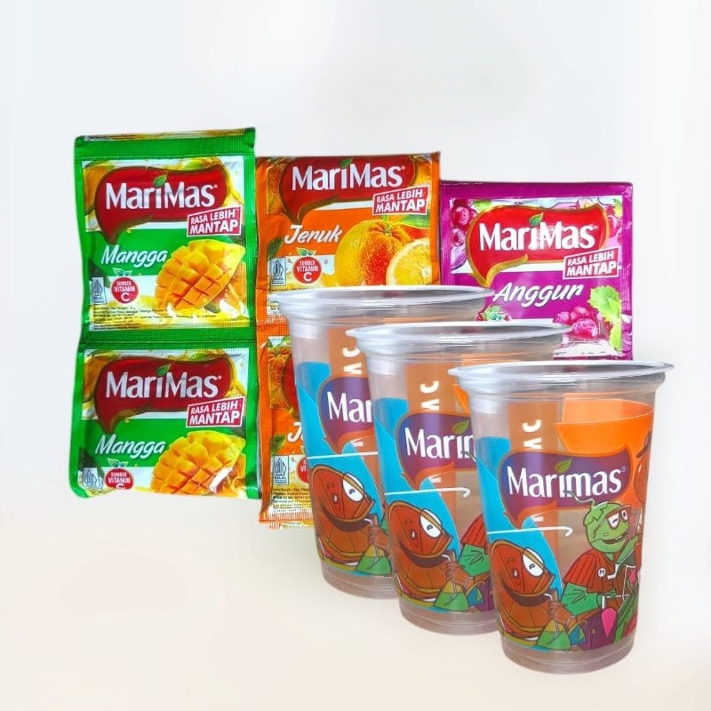 Jual Paket Marimas + Cup (marimas 3 renceng) | Shopee Indonesia