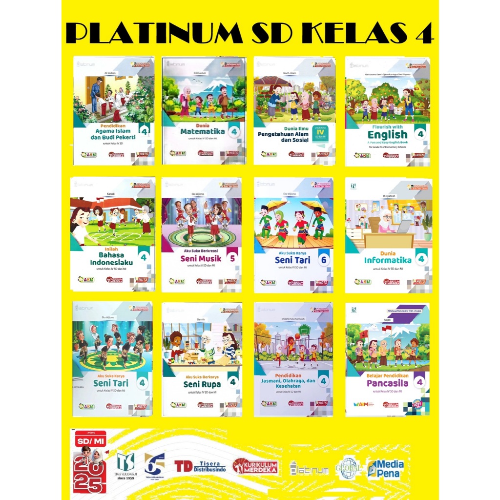 Jual Buku Platinum Kelas 4 SD Kurikulum Merdeka / Platinum / Tiga Serangkai / Revisi 2025 - HOTS ...