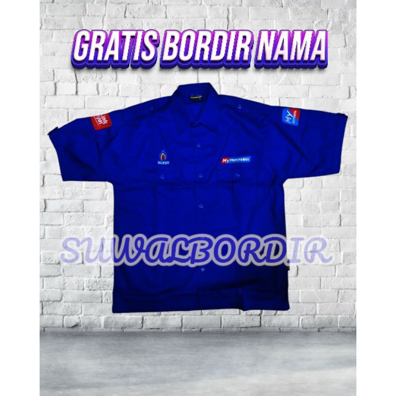 Jual KEMEJA MY PERTAMINA LENGAN PENDEK TERBARU KEMEJA PERTAMINA ELPIJI ...