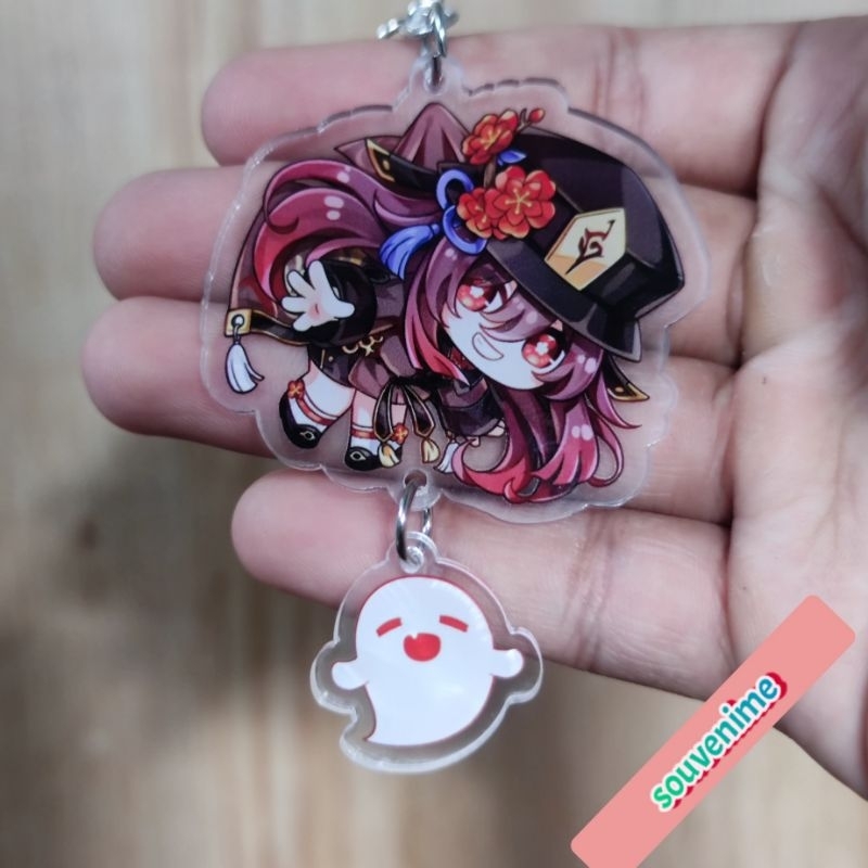 Jual Gantungan Kunci Karakter Hu Tao Genshin Impact Akrilik Bening Transparan Keychain Hadiah ...