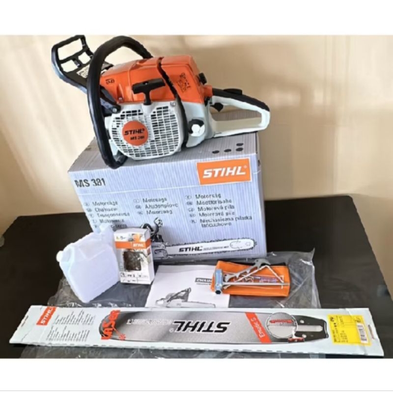 Jual MESIN CHAINSAW ASLI STIHL MS 381 LENGKAP DENGAN BAR 25 INCH DAN RANTAI 42T KOMPLIT / SENSO ...