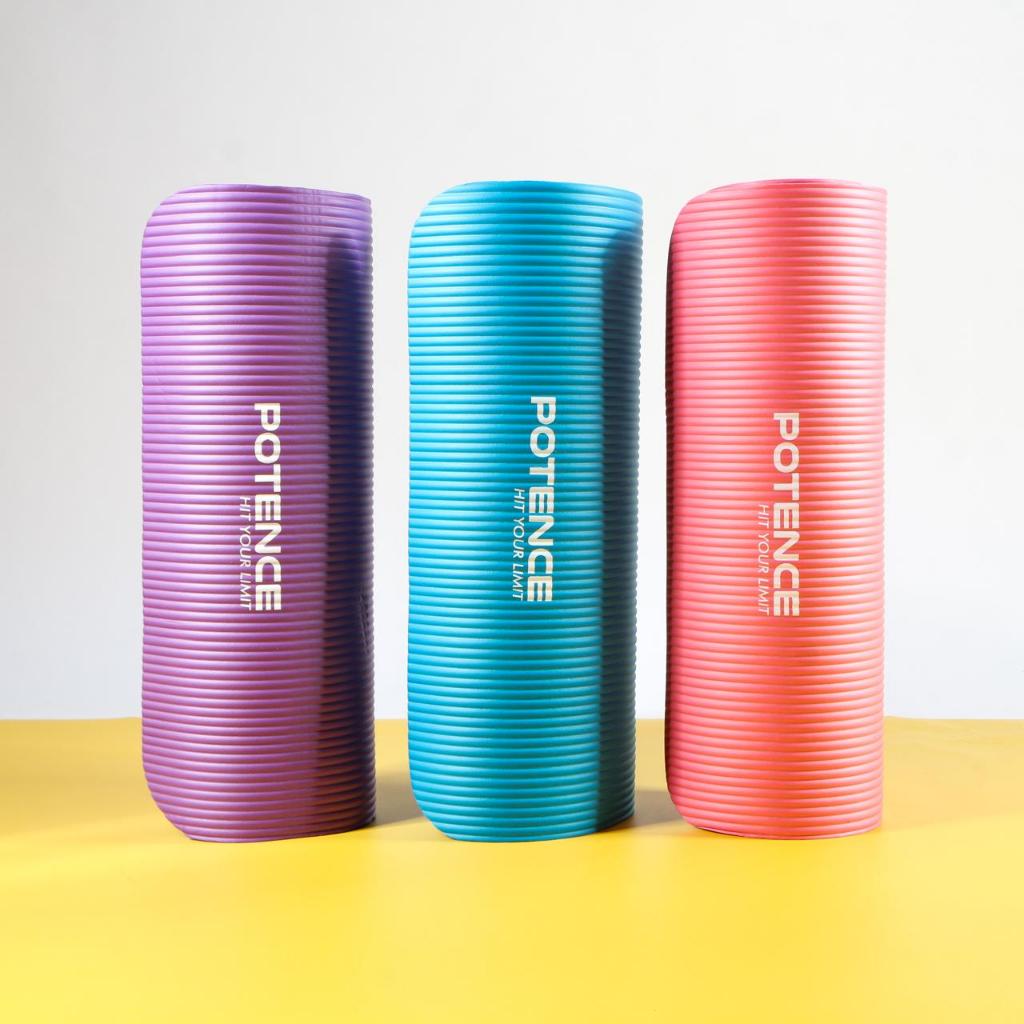 Jual Matras Yoga NBR POTENCE 10MM Yoga Matt Matras Senam Tebal 10 mm ...