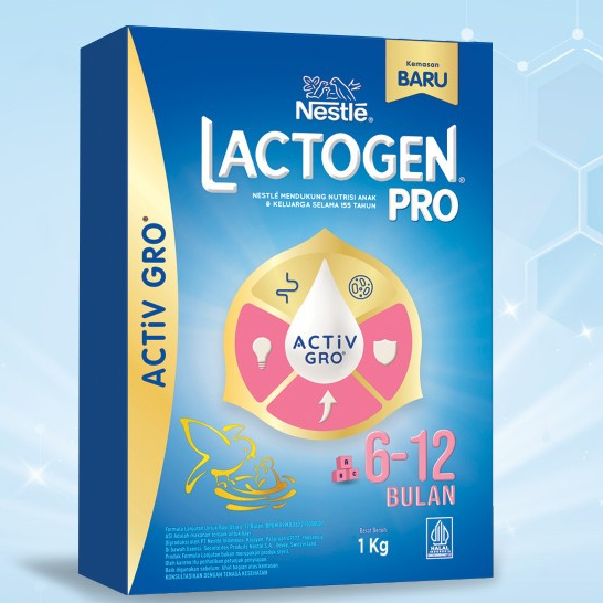 Jual Nestle LACTOGEN PRO 6-12 Bulan ACTiVGRO Susu Formula Original ...