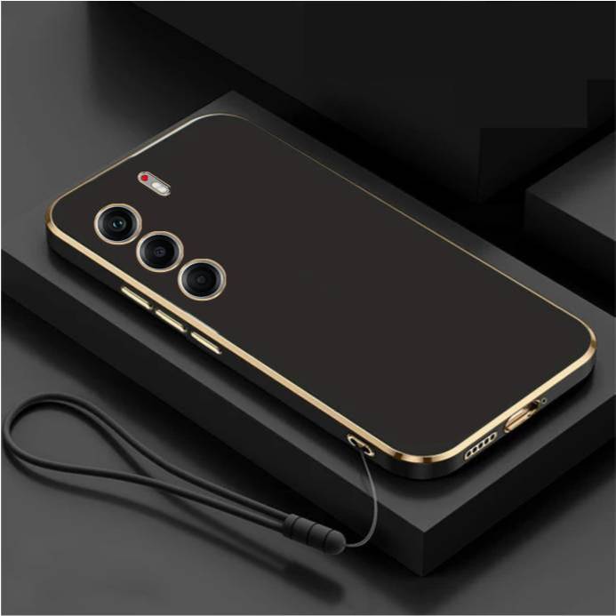 Jual Soft Case Tecno Camon 40 Casing Luxury Elektro Plating Free Tali ...