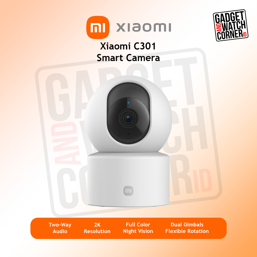Jual Xiaomi C301 Smart Camera IP WiFi CCTV 2K 3MP Ultra-Clear HD Ai Rotasi 360 | Shopee Indonesia