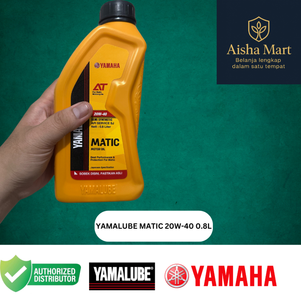 Jual Oli Motor Yamalube Matic 20W-40 0.8L | Oli Resmi Yamaha Matic 4T ...