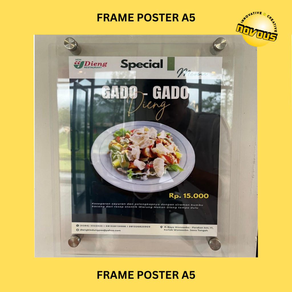Jual FRAME POSTER AKRILIK A5 / BINGKAI POSTER DINDING A5 | Shopee Indonesia