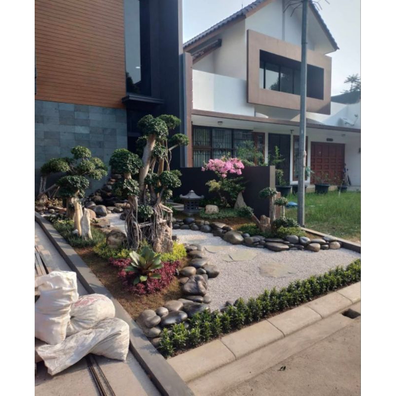 Jual pembuatan taman bonsai batu acak dan kolam ikan | Shopee Indonesia