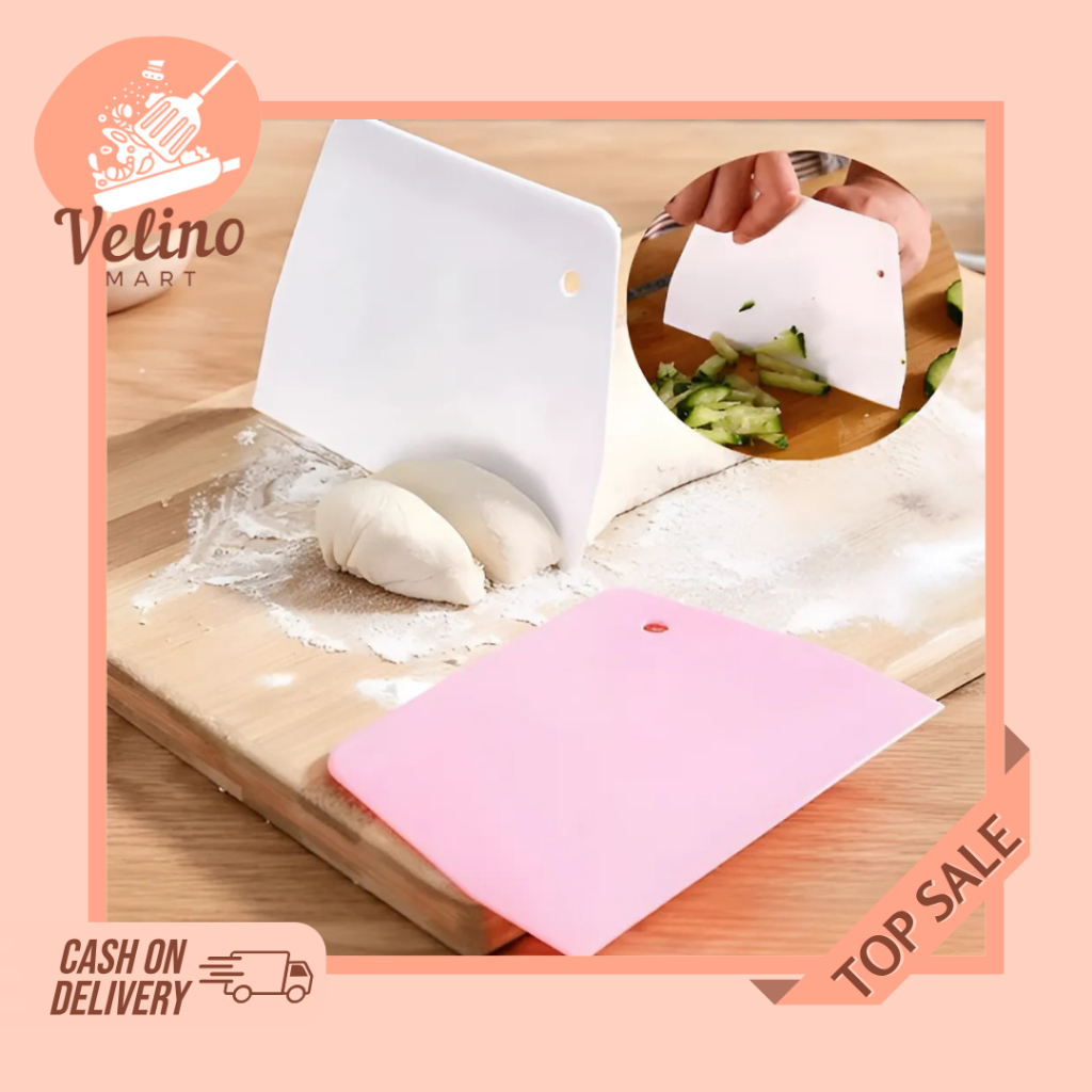 Jual Pemotong Adonan Kue / Pisau Plastik Pemotong Adonan / Scraper ...