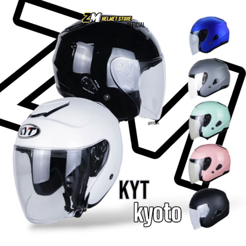 Jual HELM KYT KYOTO R SOLID 100% ORIGINAL ANTI THEFT READY | Shopee Indonesia