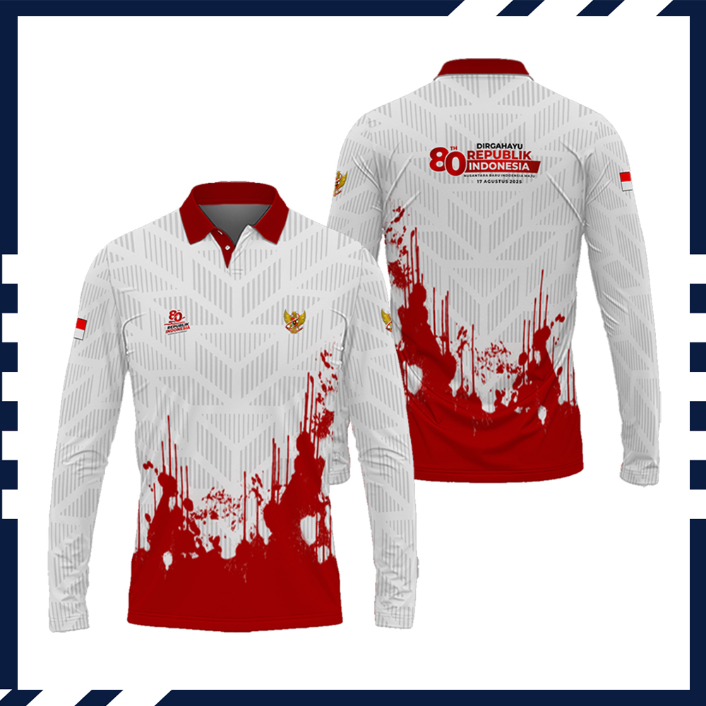 Jual Baju Jersey 17 Agustus / Kaos Polo 17 Agustusan Hut RI 80 TH 2025 | Shopee Indonesia
