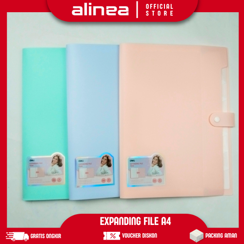 Jual Map Dokumen Map Plastik Dokumen Map Kertas Deli Expanding File ...