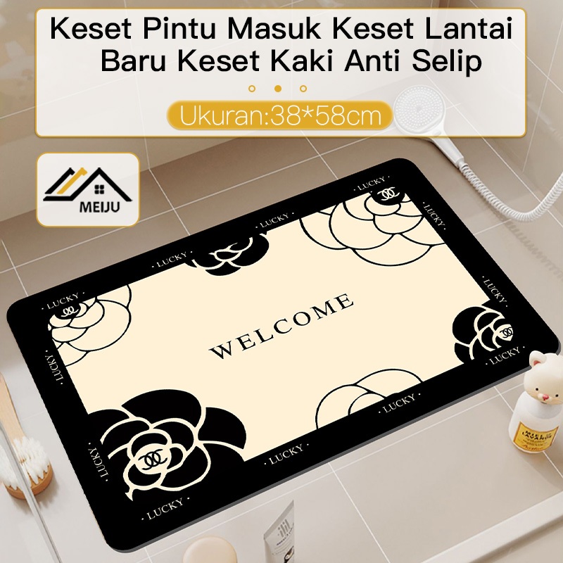 Jual Keset Kaki / Keset Lantai Keset Rumah Ukuran 38x58cm Anti Slip ...