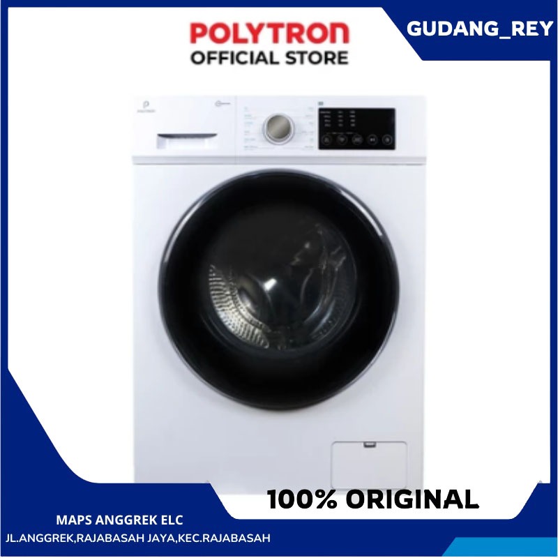 Jual POLYTRON Mesin Cuci Front Loading inverter 100% kering Wonderwash ...