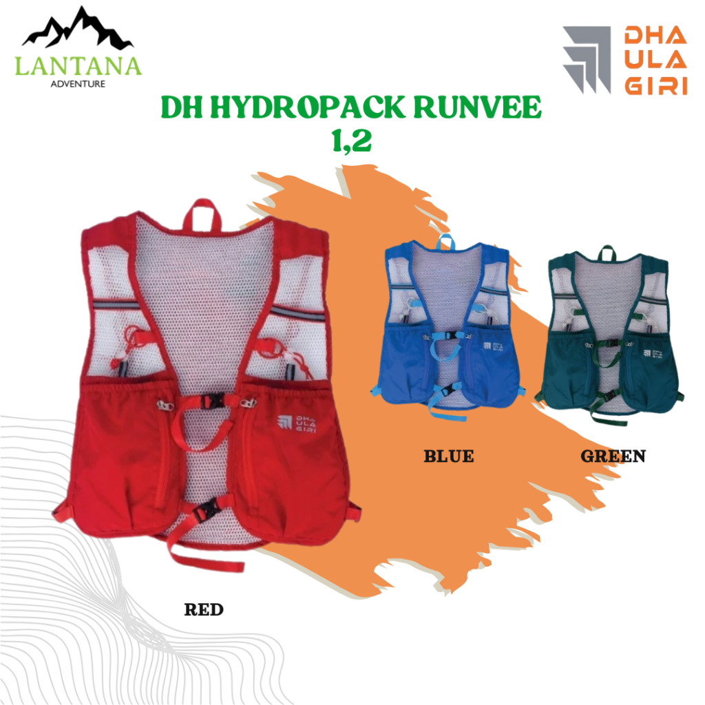 Jual Tas Hydropack trail running Dhaulagiri RUNVEE 1,2 - tas lari - tas ...