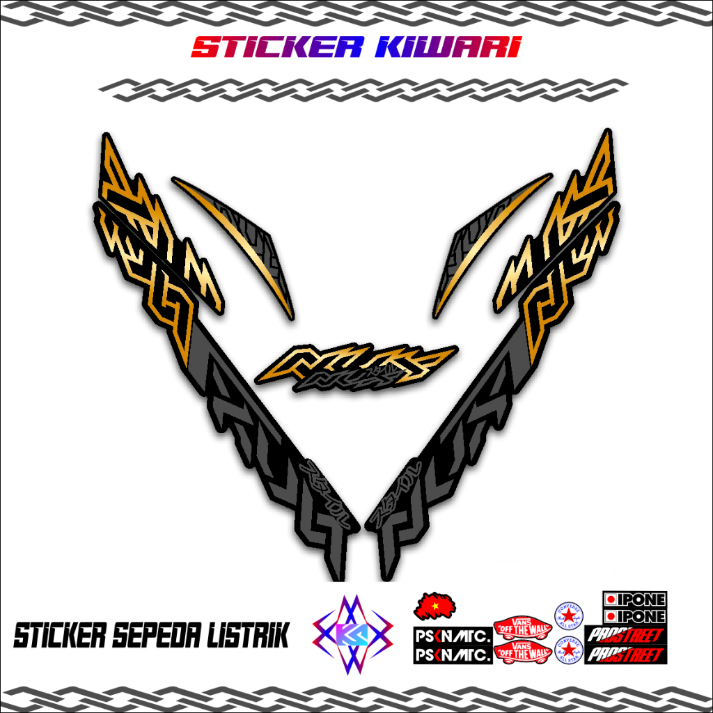 Jual STICKER SEPEDA LISTRIK ALL VARIANT / GODA / UWINFLY / PACIFIC ...