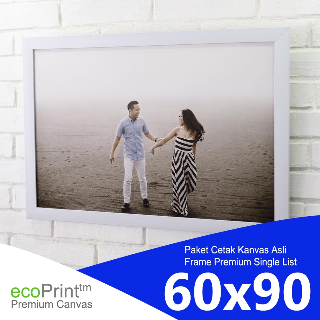 Jual Paket Cetak Foto Kanvas dan Bingkai Frame Ukuran 60x90 30R 20R ...