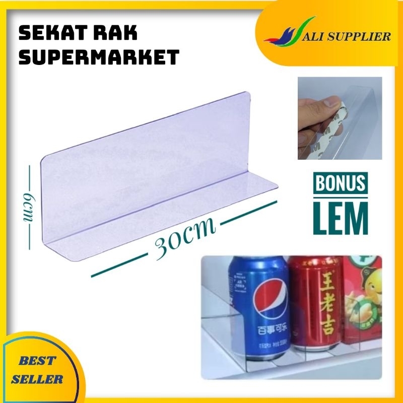 Jual SEKAT PEMISAH ETALASE MINIMARKET / SEKAT BARANG / PENYEKAT RAK ...
