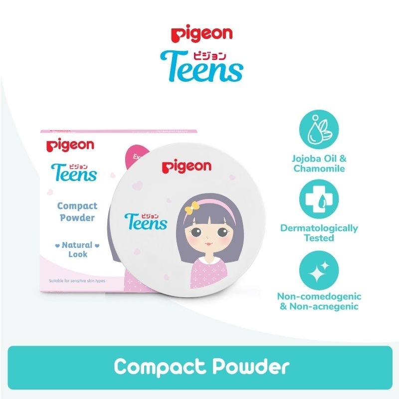 Jual 030 PIGEON TEENS COMPACT POWDER NATURAL LOOK / BEDAK UNTUK ANAK ...
