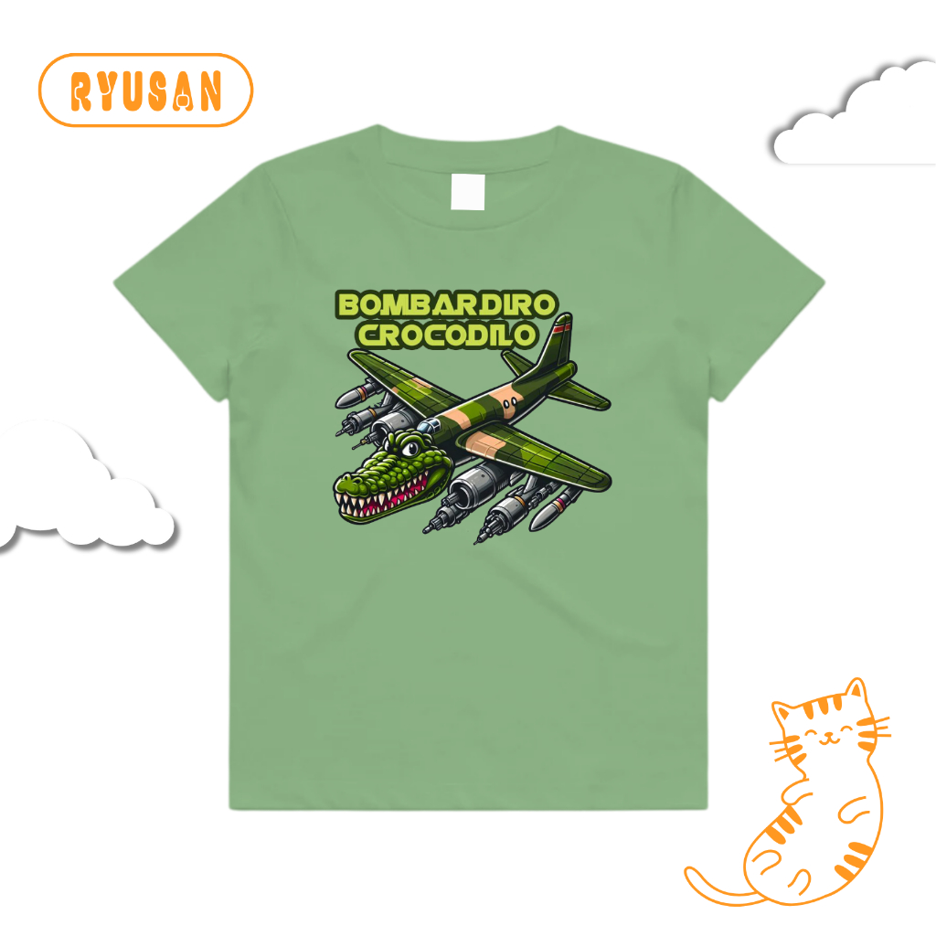 Jual RYUSAN Kaos Anak gambar Kartun Anomali Bombardiro Crocodilo ...