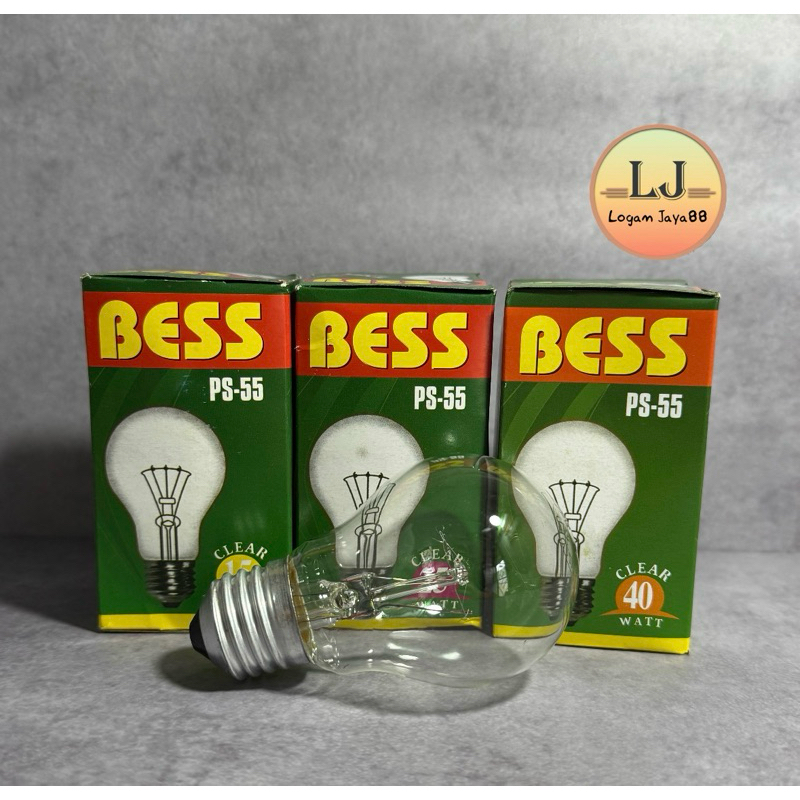 Jual Lampu Pijar Bess PS-55 / Lampu Ayam / Lampu Clear 15w, 25w, 40w | Shopee Indonesia