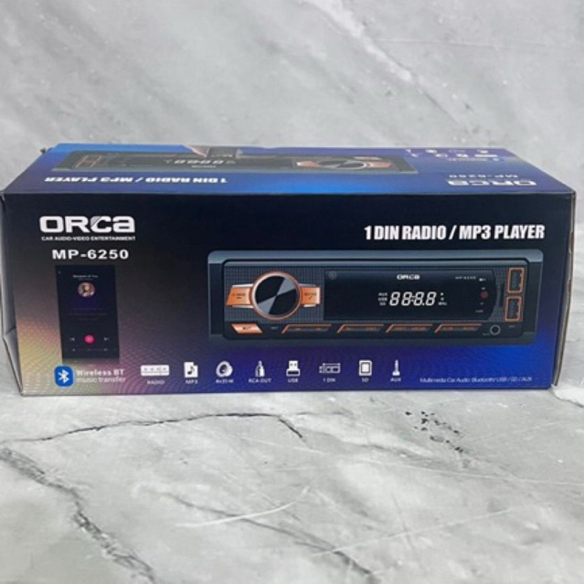 Jual Tape mobil single din USB bluetooth ORCA | Shopee Indonesia