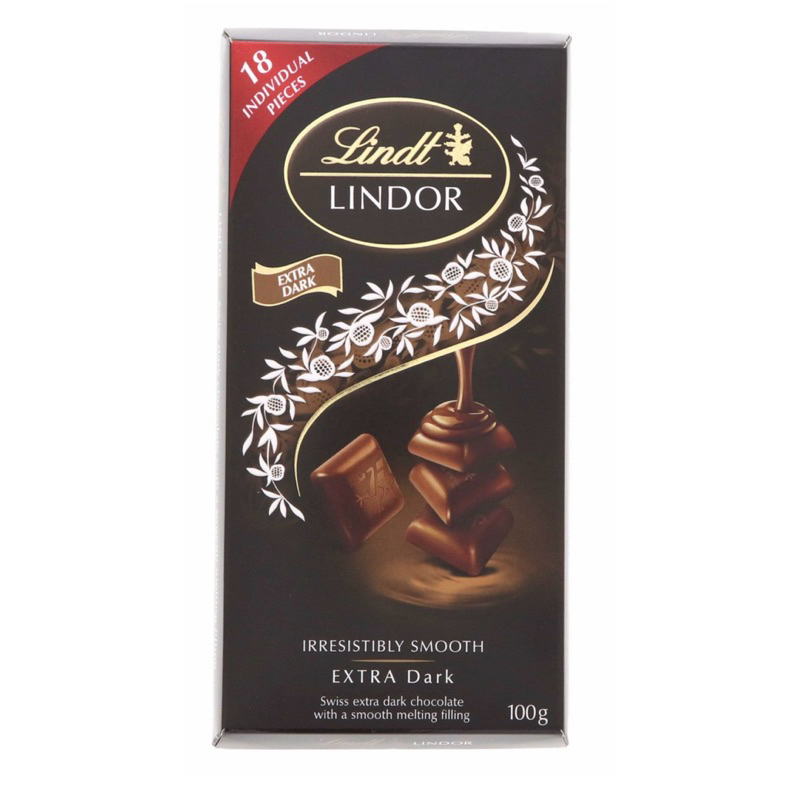 Jual Lindt Lindor Extra dark 100gr coklat chocolate | Shopee Indonesia