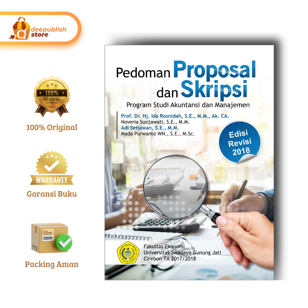Jual Deepublish - Buku Pedoman Proposal dan Skripsi Program Studi Akuntansi dan Manajemen Edisi ...