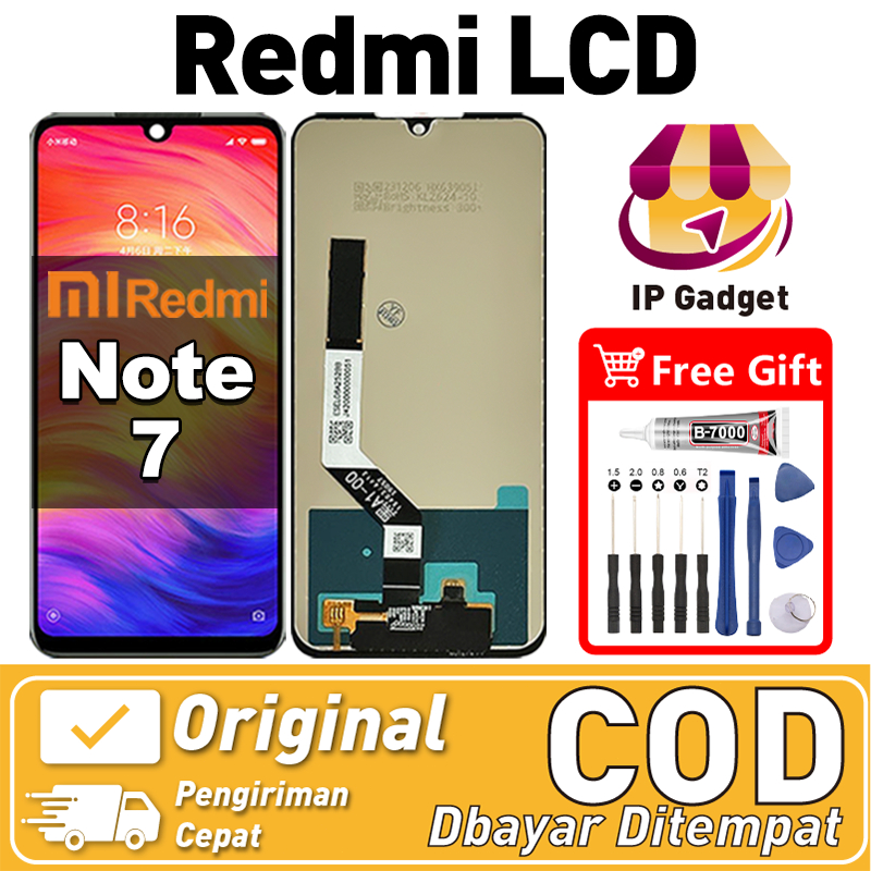 Jual LCD Redmi Note 7 Original fullset ori asli Layar hp touchscreen Sentuh Versi Tinggi COD ...