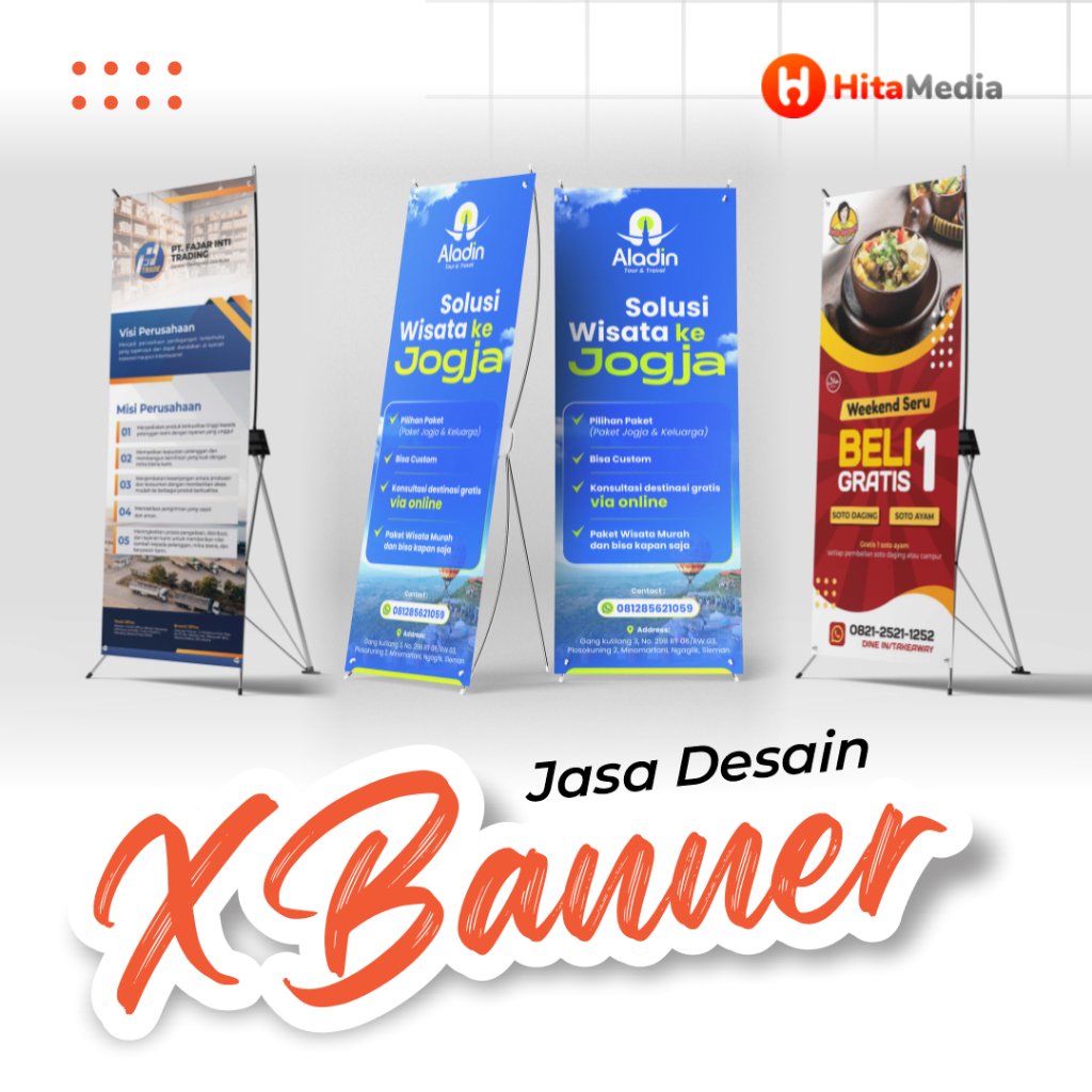 Jual JASA DESAIN X BANNER,CETAK X BANNER PROFESIONAL | Shopee Indonesia