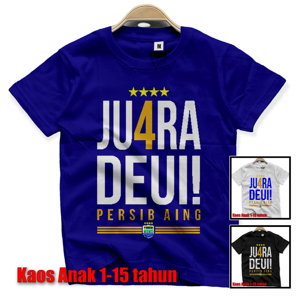 Jual KAOS ANAK PERSIB JUARA DEUI 1-15 TAHUN JUNIOR | Shopee Indonesia