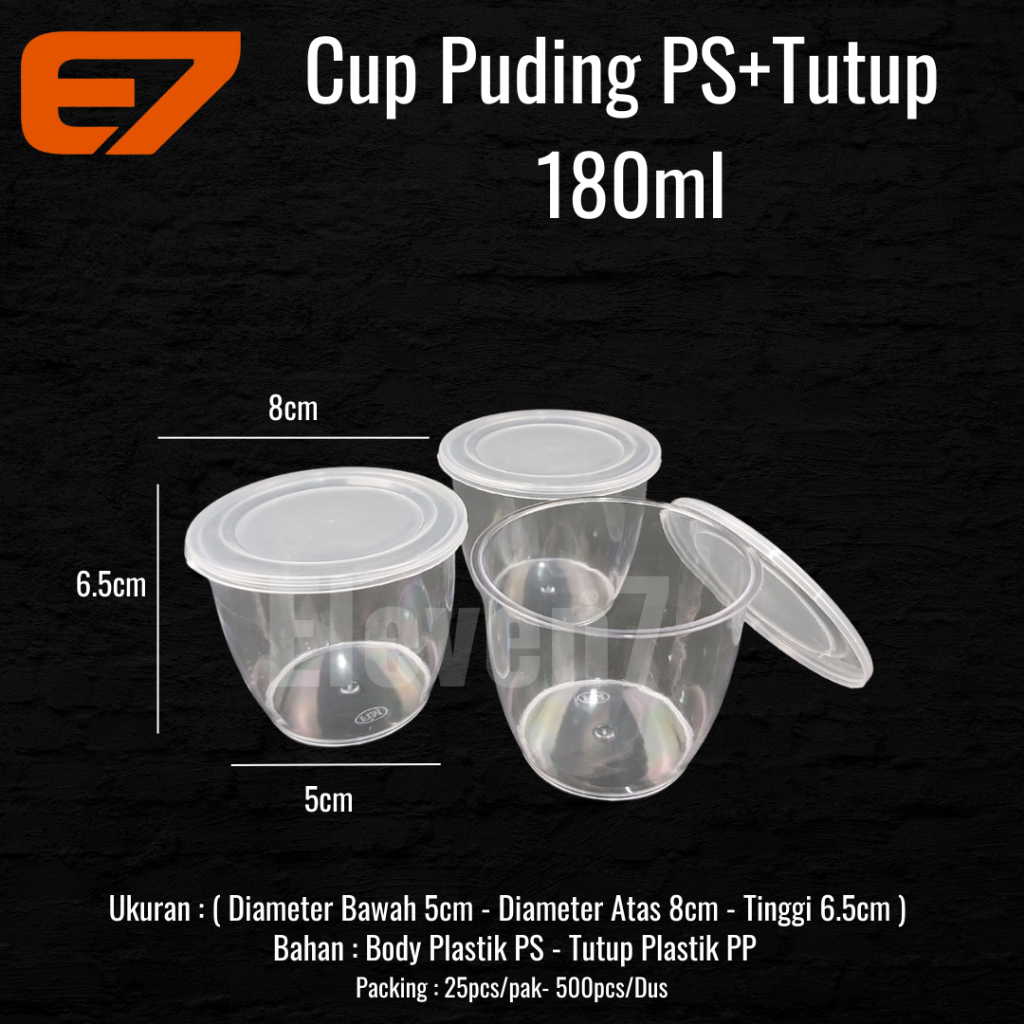 Jual Cup Pudding FIM Plastik+Tutup - Dessert Cup, Gelas Pudding, Cup ...