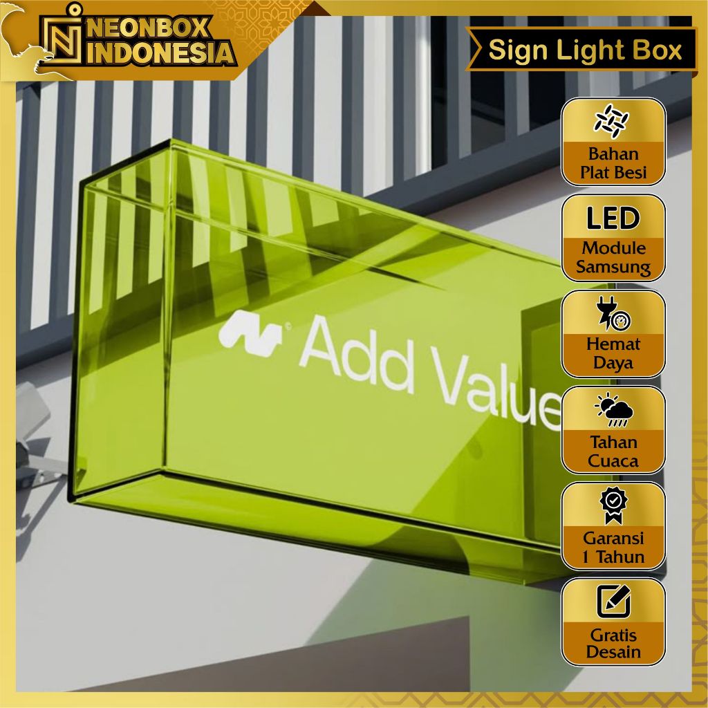 Jual Light Box Sign Wall Logo Sign Acrylic Light Box Sign Custom Hiasan ...
