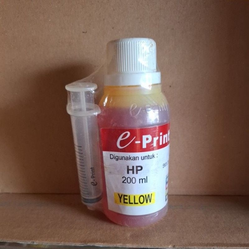 Jual tinta computer HP 200ml merk E-PRINT (KUNING) | Shopee Indonesia